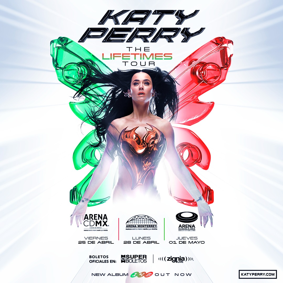 KATY PERRY regresa a México con su “THE LIFETIME TOUR” 2025 - SoloGrandes.Com
